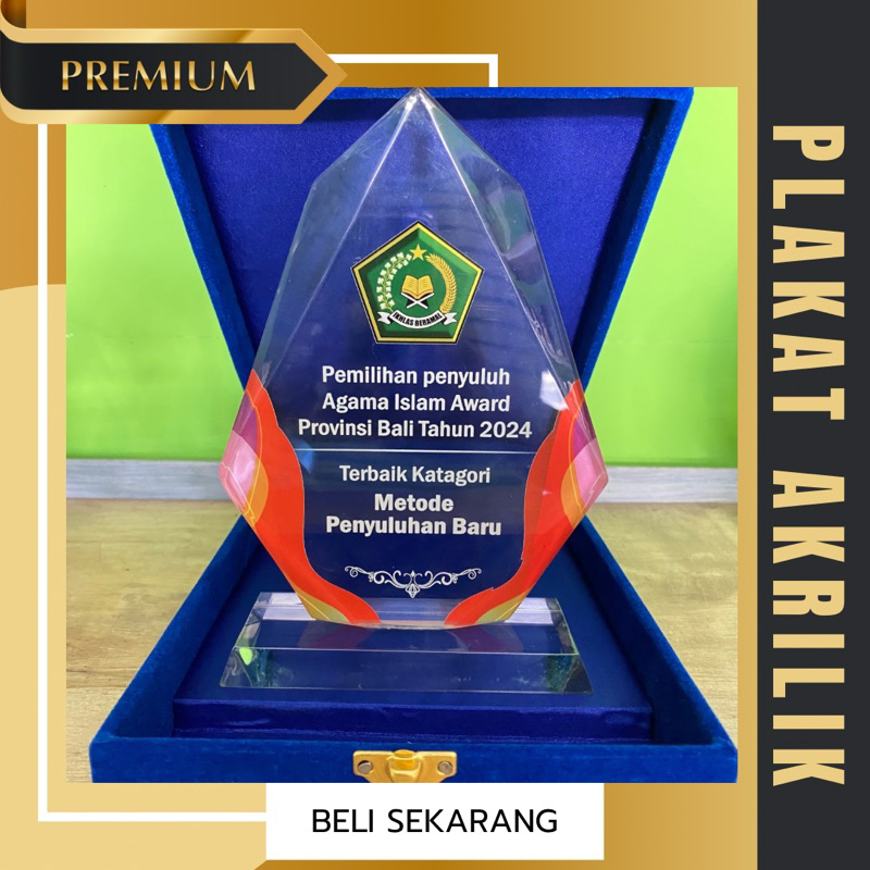 Jual PREMIUM PRODUK!! Plakat Akrilik tebal 8mili + box bludru Plakat ...