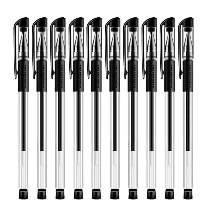 Jual Pena Gel Hitam 0.5mm / Pulpen Hitam Pulpen Sekolah 1pcs Ready stok ...