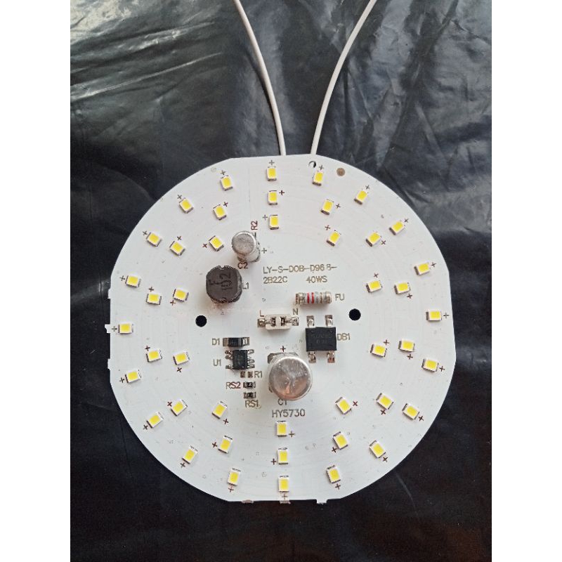 Jual mesin led 40w soket tengah super terang diameter 96mm | Shopee ...