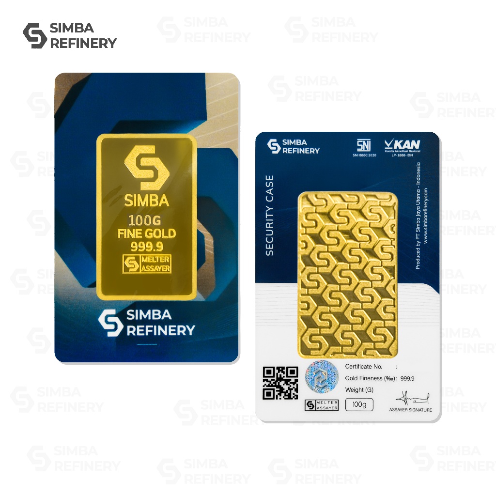 Jual Simba Refinery Logam Mulia 100 Gram | Shopee Indonesia