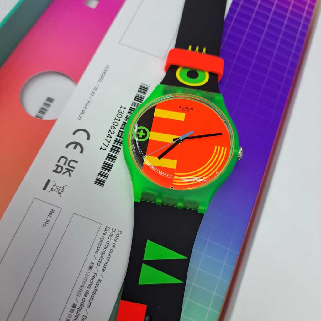 Jual SWATCH SO29G106 Neon Rider Jam Tangan Pria Original | Shopee Indonesia