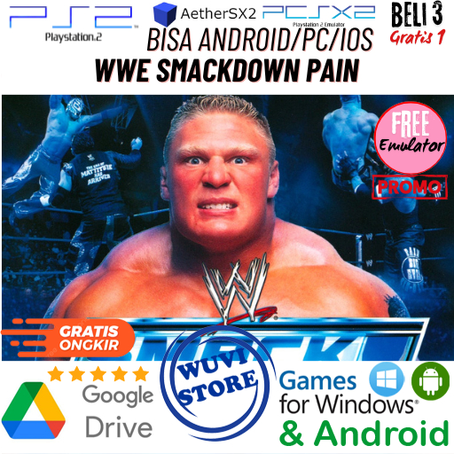Jual PS2 WWE SmackDown Pain | Bisa di PC / Android / IOS Plus Emulator ...