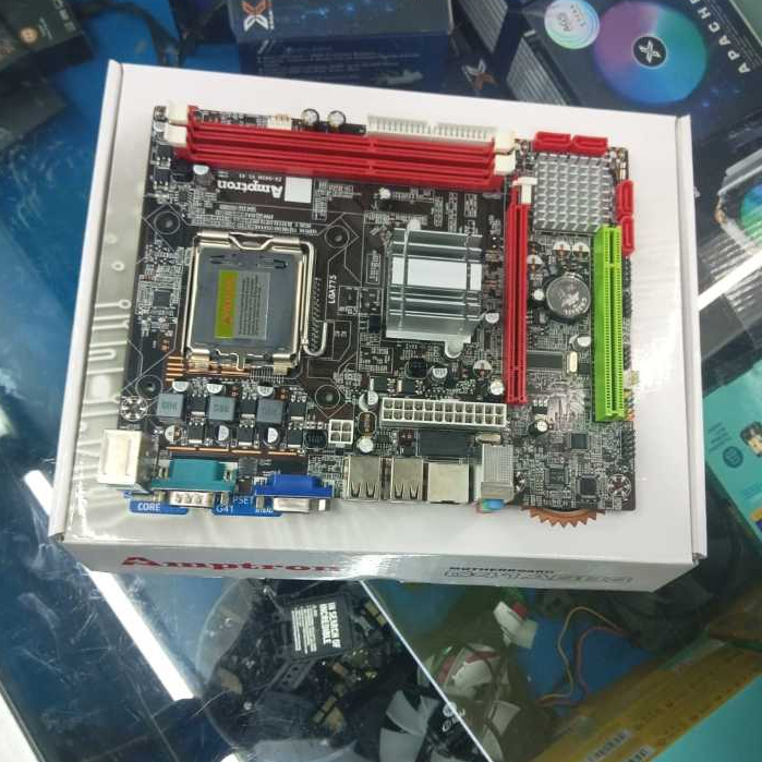 Jual Motherboard Amptron G41 ( Unit Baru Stok Lama ) | Shopee Indonesia