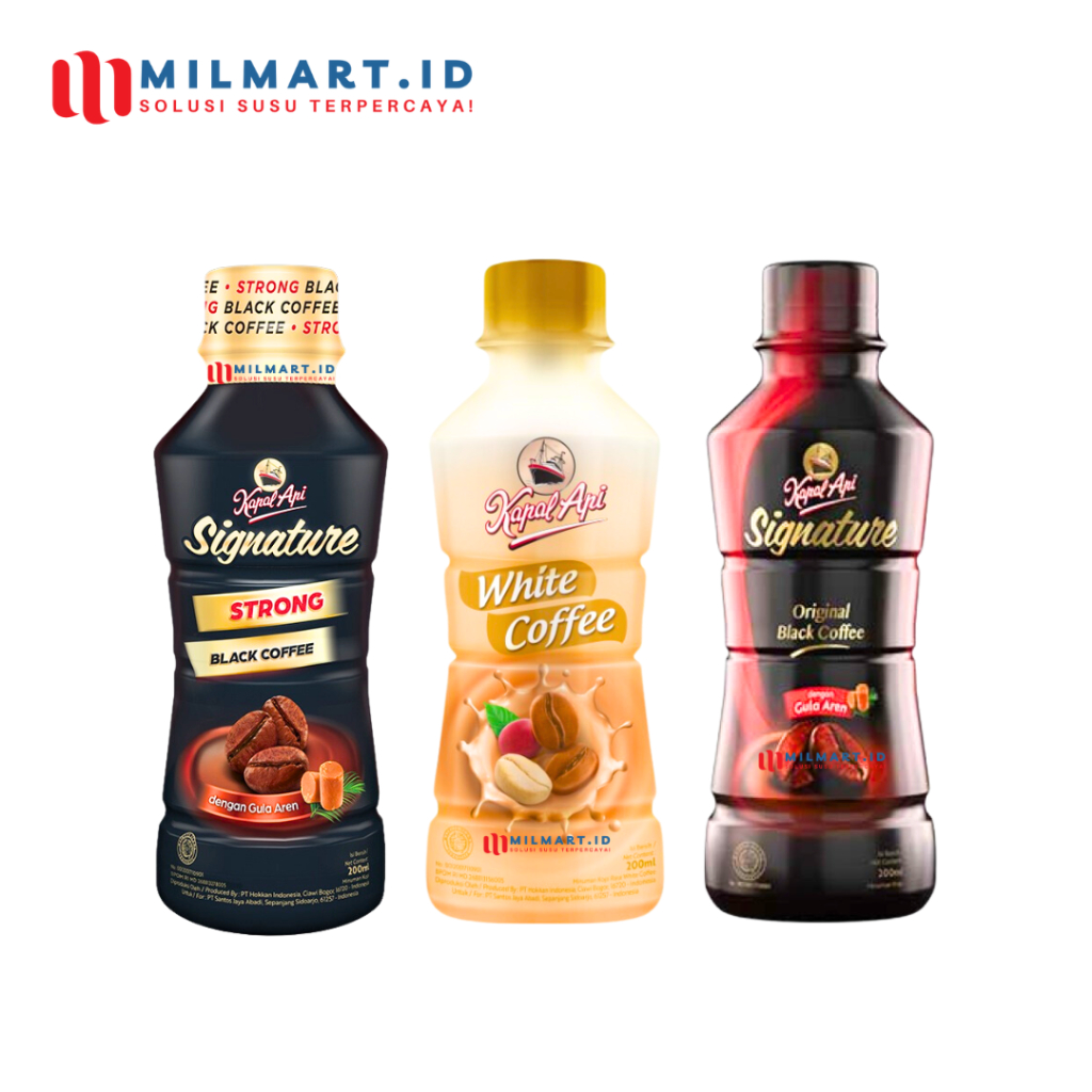 Jual KAPAL API MINUMAN KOPI BOTOL 200ML WHITE COFFEE/SIGNATURE STRONG ...