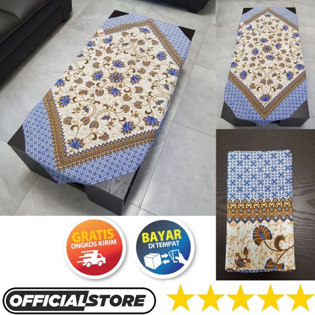 Jual Taplak Meja Batik Ruang Tamu Set Persegi Empat Panjang Ukuran 110 ...