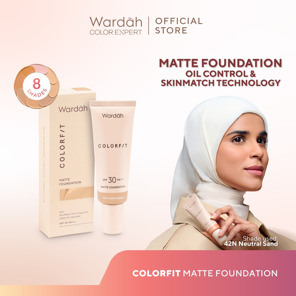 Jual Wardah Colorfit Matte Foundation ( SPF 30PA++ dengan Oil Control ...