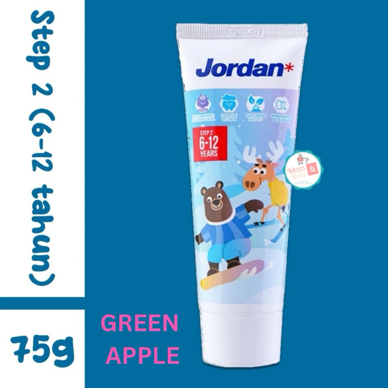 Jual JORDAN Oral Care Kids Toothpaste Step 2 - Pasta Gigi (Grape ...