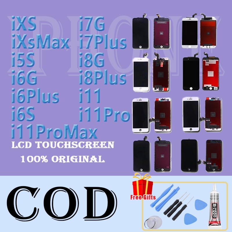 Jual [ORIGINAL] LCD FULLSET TOUCHSCREEN IPHONE XS XSMAX 5S 6G 6PLUS 6S 7G 7PLUS 8G 8PLUS 11 ...