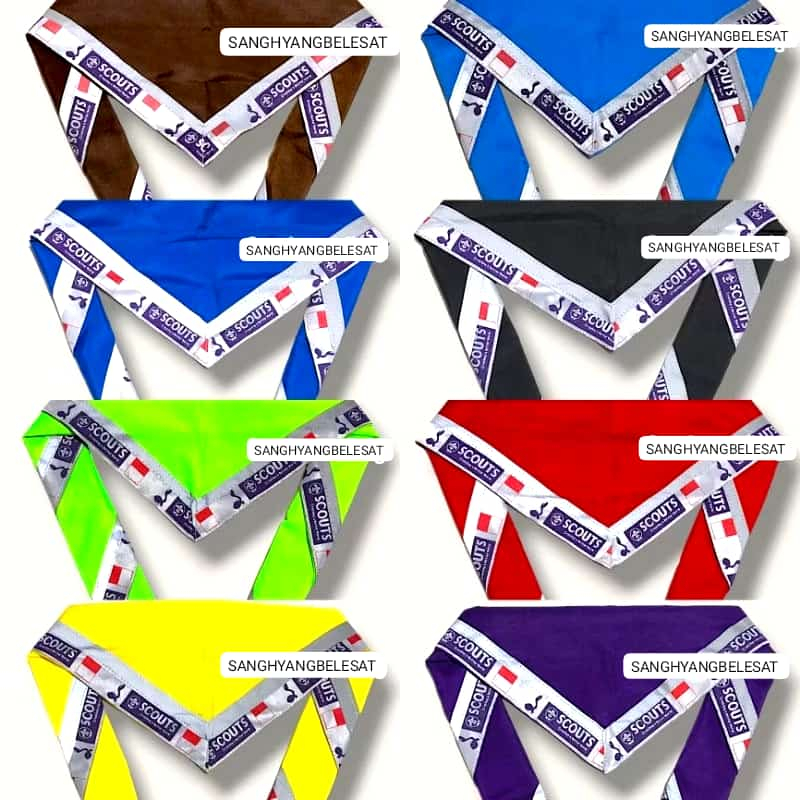 Jual Scraf Pramuka jumping Lis Scout Wosem Bordir Bukan Sablon /Scraft ...