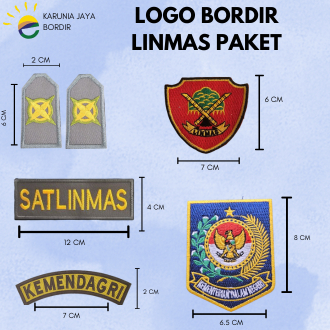 Jual Logo Bordir Linmas Baru 1 Paket | Shopee Indonesia
