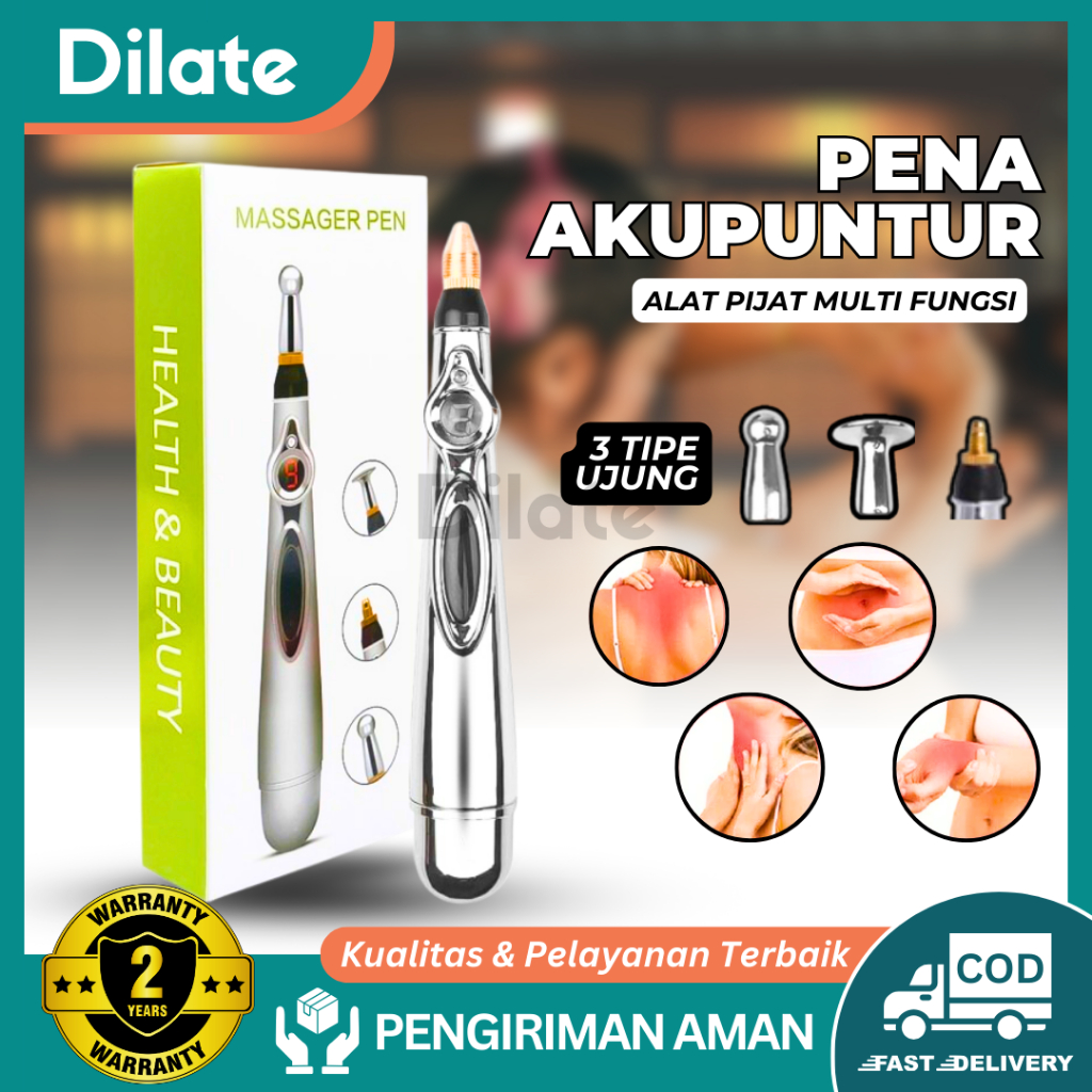 Jual PULPEN AKUPUNTUR LASER PENA PIJAT TERAPI REFLEKSI ELEKTRIK MASSAGE ...