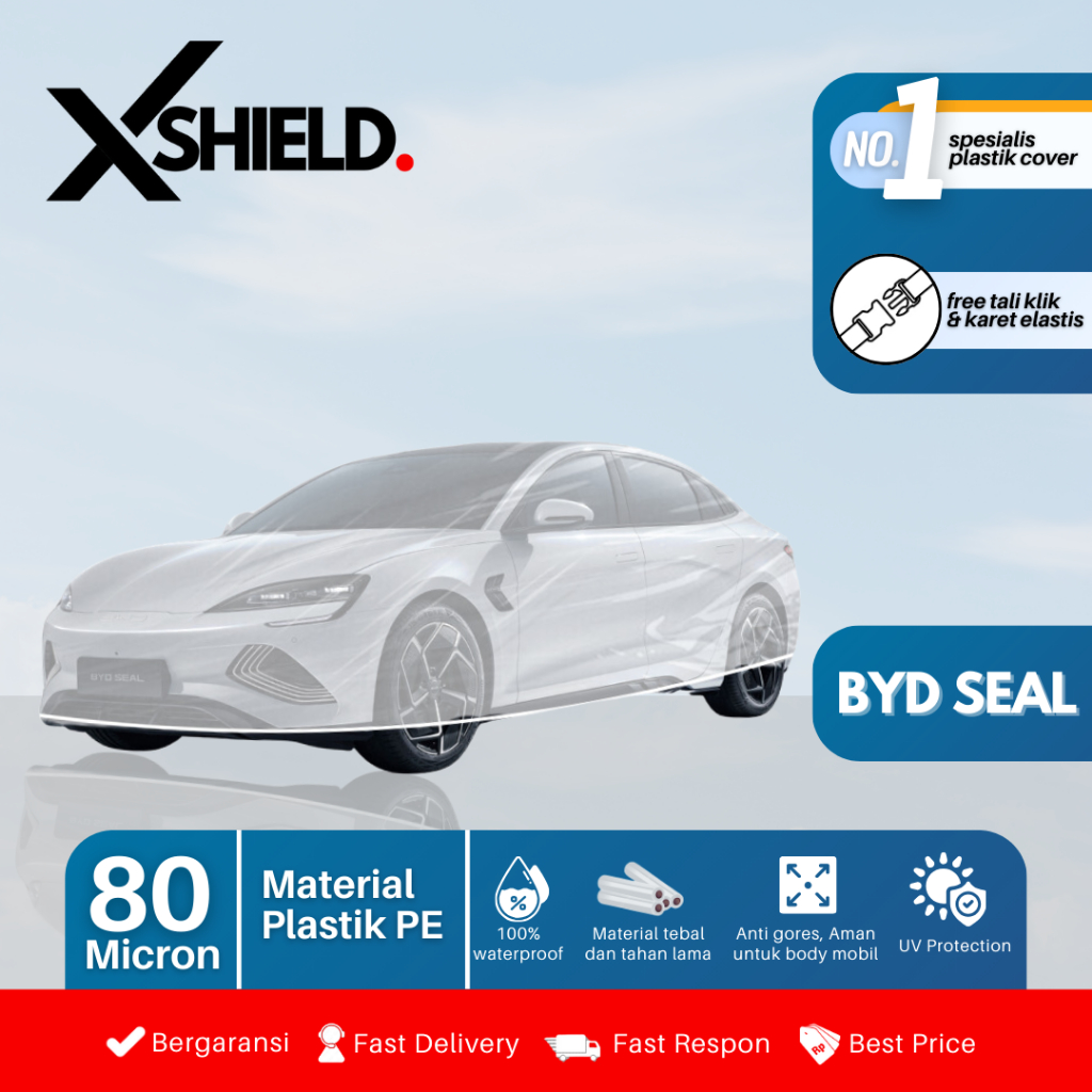 Jual Cover Mobil BYD Seal Transparan Tipe Plastik PE Tebal dan Kuat ...