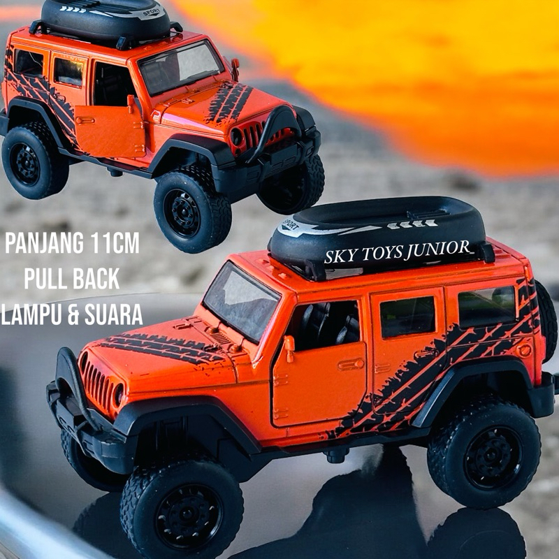 Jual MINIATUR DIE CAST 1:32 JEEP RUBICON OFF ROAD PULL BACK | Shopee ...