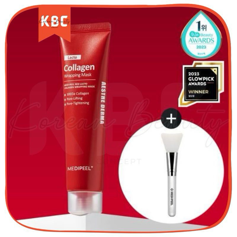 Jual MEDIPEEL RED LACTO COLLAGEN WRAPPING MASK 70ML | Shopee Indonesia