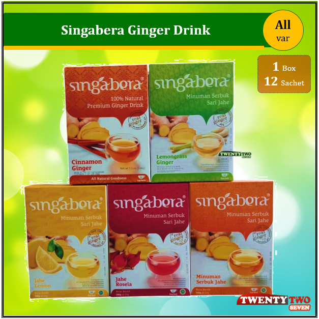 Jual Singabera Premium Ginger Drink Minuman Jahe Bubuk 12 pcs @12 gr ...