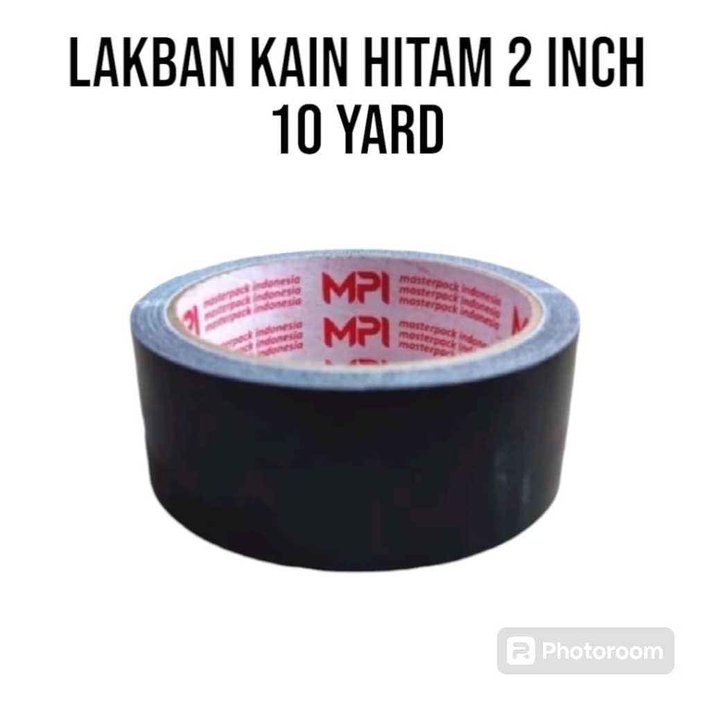 Jual Lakban Kain Hitam 2 Inch, 1inch, 1.5 inch 10 Yard / Lakban Kain 48 ...