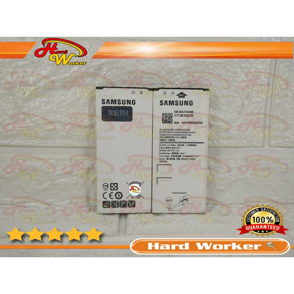 Jual Baterai Battery Original SAMSUNG GALAXY A310 A3 2016 ( EB-BA310ABE ) | Shopee Indonesia