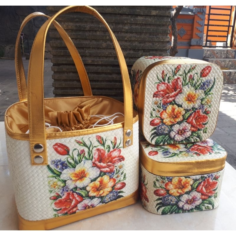 Jual Tas Anyaman Pandan Set 2 Keben / Tas Keben / Keben Deco | Shopee ...