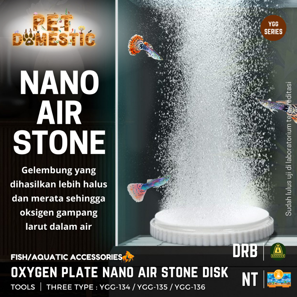 Jual Batu Gelembung Udara Aerator Air Stone Nano Micro Bubble Halus ...