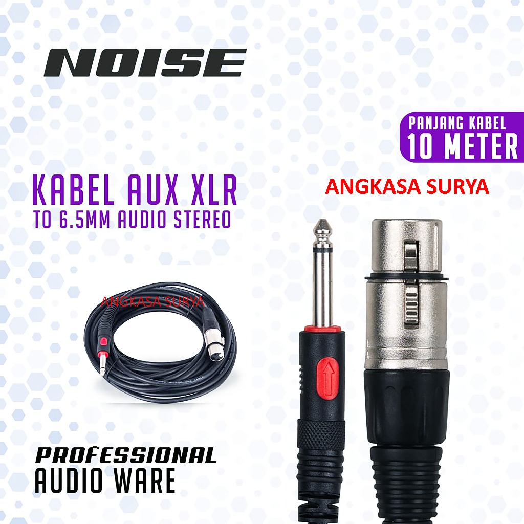 Jual Kabel Mic Hitam 10 Meter NOISE ORIGINAL / Kabel mik 10m / Kabel ...