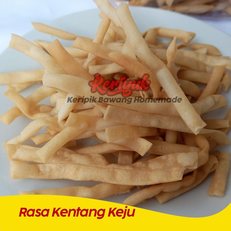 Jual 5 Variasi Cemilan Keriyuk asli homemade | Keripik bawang | Kue ...