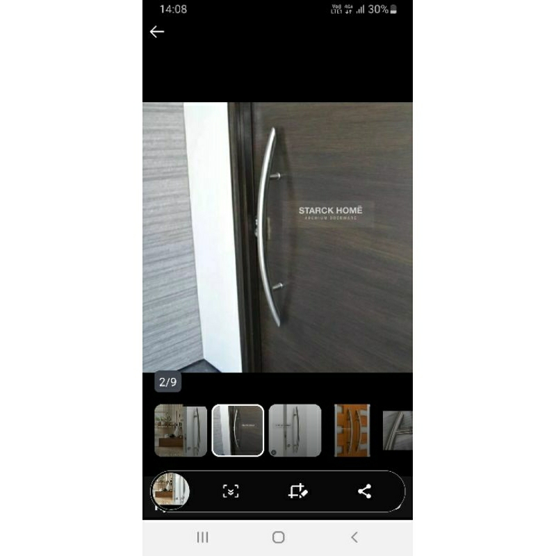 Jual Pull handle stainless 304 hitam doff pintu kaca kayu dan aluminium ...