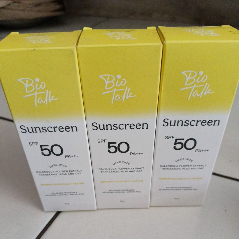 Jual BIO TALK SUNCREEN SPF 50PA+++ | Shopee Indonesia