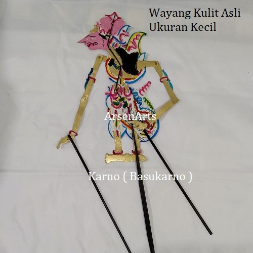 Jual Prabu Karno (Naripati Basukarno) Wayang Kulit Ukuran Kecil Bahan ...