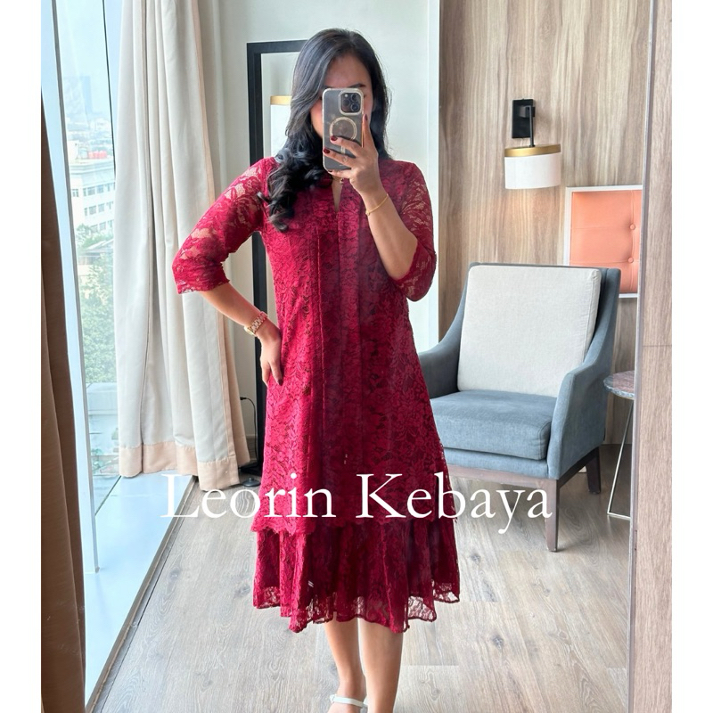 Jual Dress Modern Feodora Dress Natal Dress Pesta Premium Murah Bahan ...