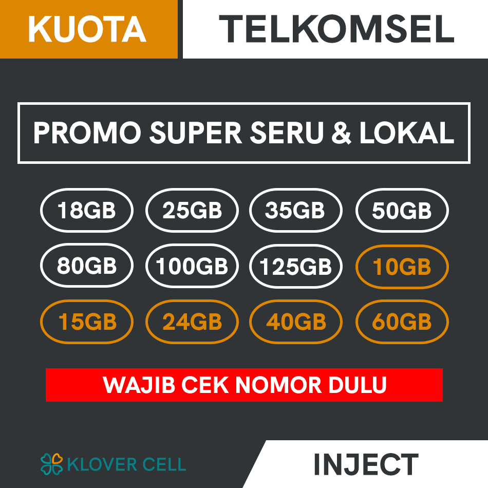 Jual [CEK NOMOR] Promo Kuota Telkomsel Super Seru & Lokal Jawa Bali ...