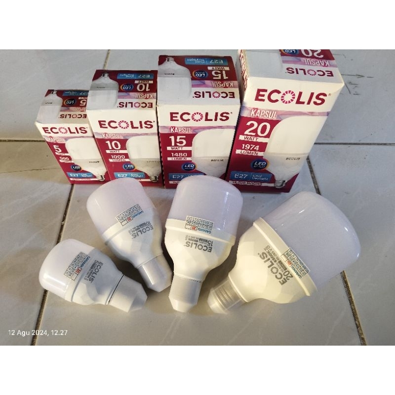 Jual lampu led SNI ecolis by visicom 5w, 10w 15w, 20w original bergaransi | Shopee Indonesia
