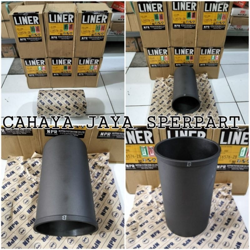 Jual LINER SET L16576-ZB LINER BORING TEBAL 8MILI JO8E FM260TI JD HINO ...