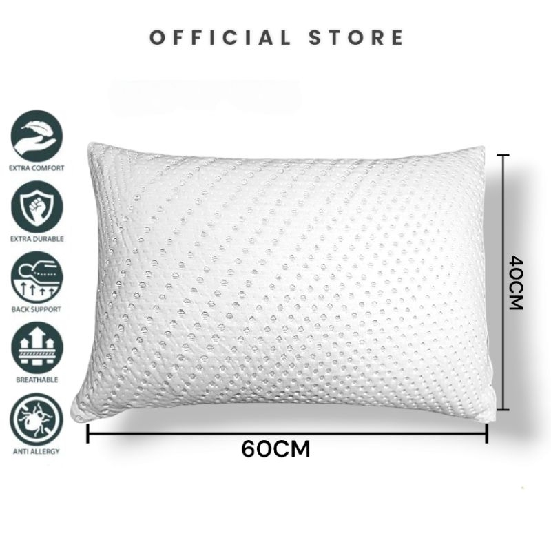 Jual BANTAL / GULING HOTEL PREMIUM BUSA SUPER LEMBUT MEMORY FOAM ...