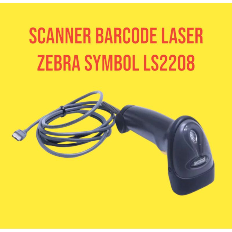 Jual Scanner Barcode Laser Zebra Symbol LS2208 | Shopee Indonesia