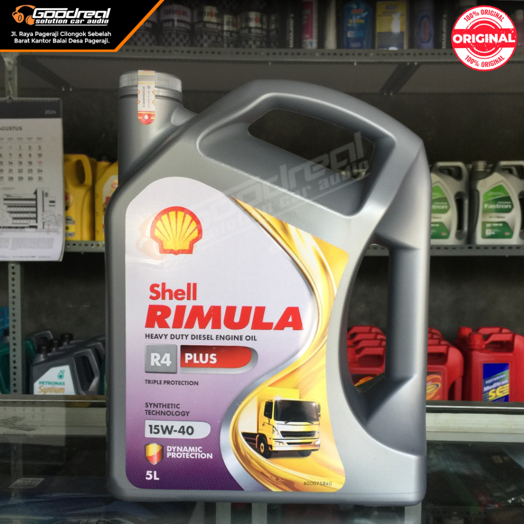 Jual OLI SHELL RIMULA R4 PLUS 15W-40 UKURAN 5 LITER | Shopee Indonesia