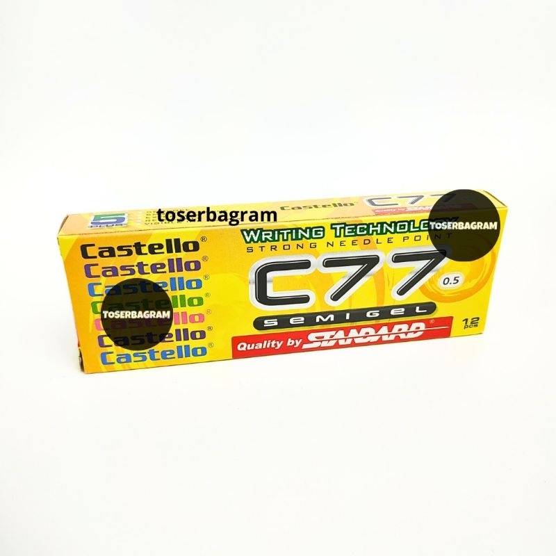 Jual Pulpen Standart Castello C77 (1 Pak / 12 Pcs) | Shopee Indonesia