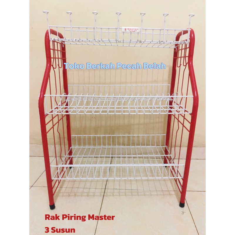 Jual MASTER - RAK PIRING 3 SUSUN MASTER / RAK PIRING BESI MASTER ...