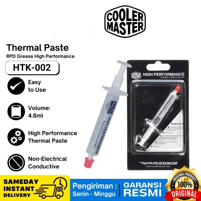 Jual Thermal Paste Cooler Master HTK-002 Pasta Processor / Thermal ...