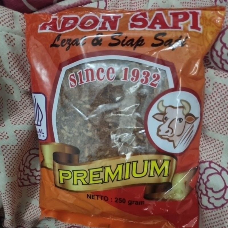 Jual Abon sapi merk 32 Kemasan Baru Logo Halal | Shopee Indonesia