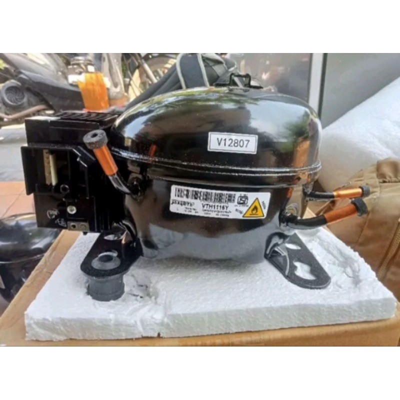 Jual kompresor kulkas 2 pintu inverter VTH1116Y R600 ORIGINAL | Shopee ...