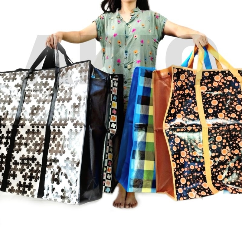 Jual Tas Belanja Karung Laundry SUPER JUMBO 70x70 Loundry Bag Lipat ...