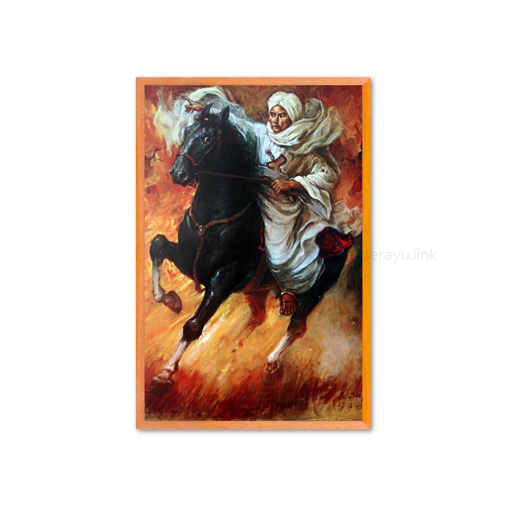 Jual Hiasan Dinding Lukisan Cetak Gambar Pangeran Diponegoro Karya ...