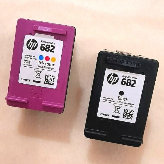 Jual Catridge Tinta Bekas Printer HP 682 Hitam dan Warna | Shopee Indonesia
