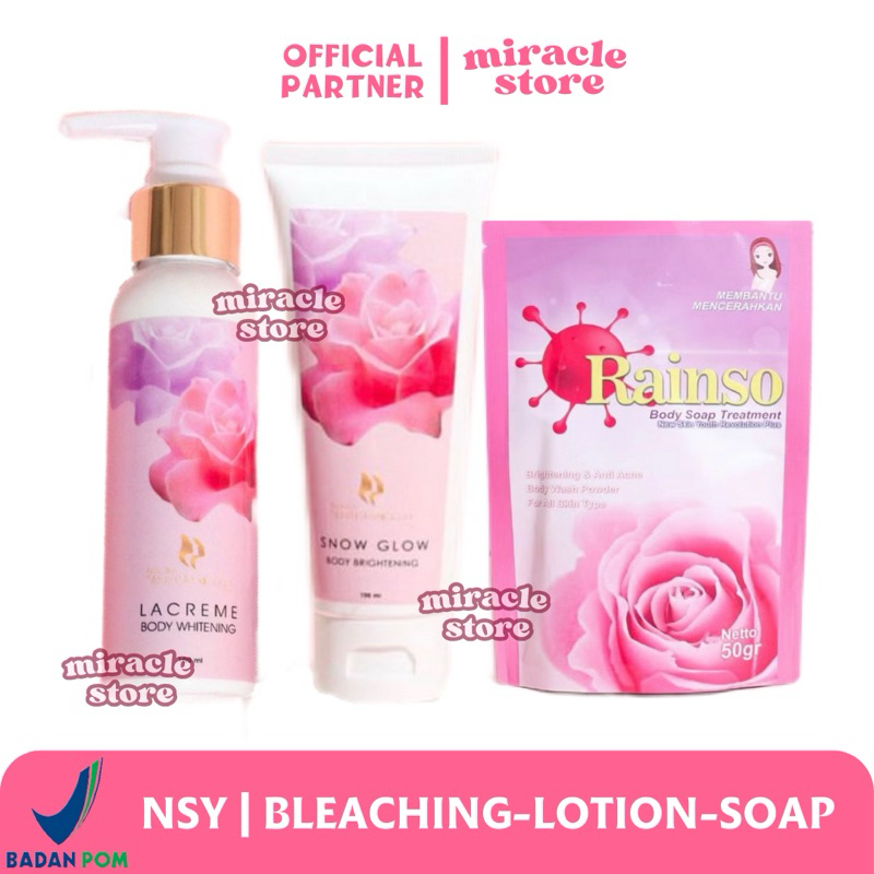 Jual [MIRACLE STORE] BLEACHING LACREME LACREAM BODY BLEACHING WHITENING ...