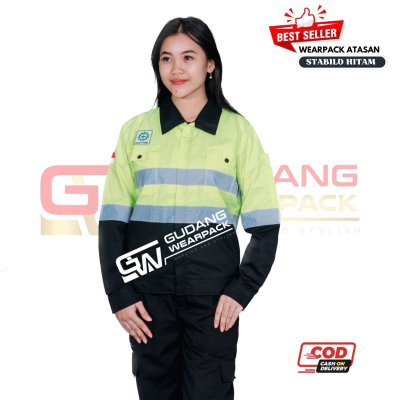 Jual Gudang Wearpack - Baju Kerja Model Airflow Warna Stabilo Kombinasi ...