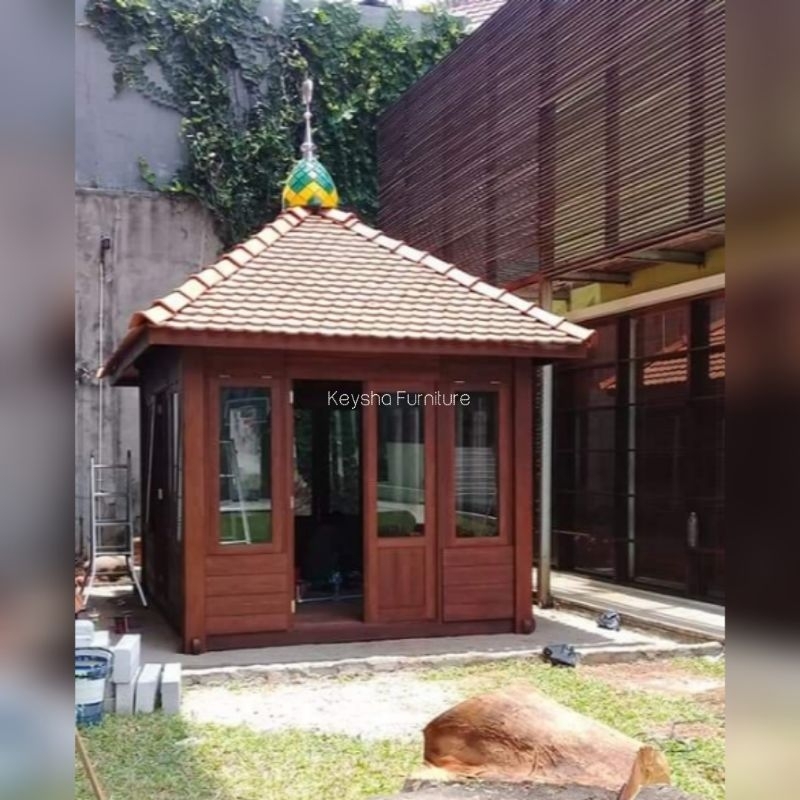 Jual Gazebo Mushola Atap Genteng Dengan Kubah | Jual Gasebo Untuk ...
