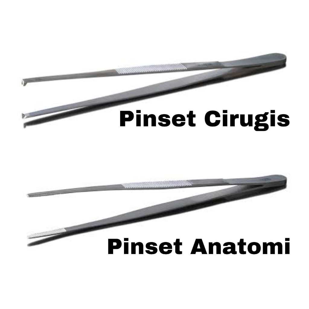 Jual Pinset Anatomis / Pinset Cirugis / Anatomis Cyrugis | Shopee Indonesia