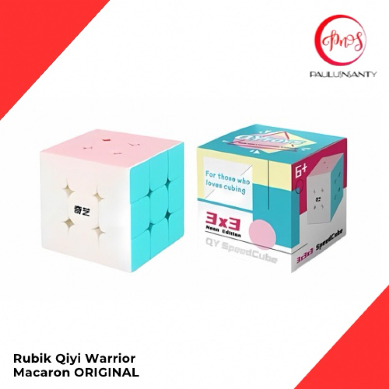 Jual Rubik 3x3 Qiyi Warrior S 3x3 Macaron ORIGINAL | Shopee Indonesia