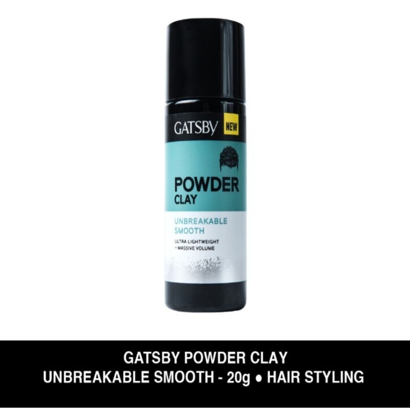 Jual Gatsby Powder Clay Unbreakable Smooth 20gr | Shopee Indonesia