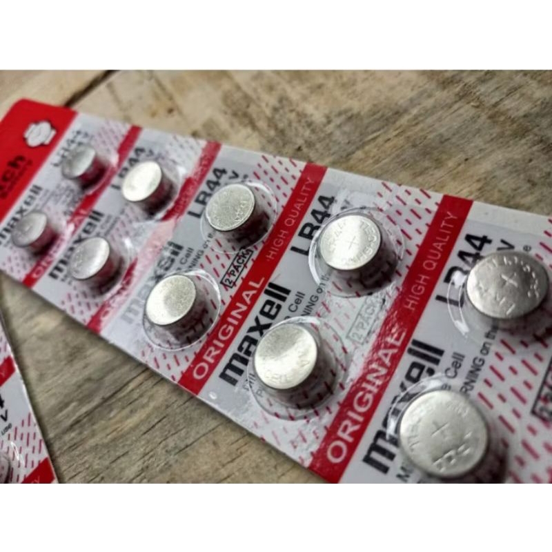Jual 1 LEMBAR BATERAI LR44 AG13 ISI 10 PCS | Shopee Indonesia